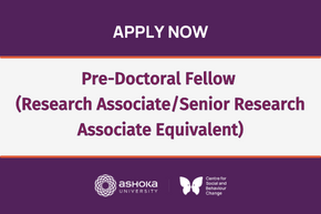 Pre-Doctoral Fellow (Research Associate/Senior Research Associate ...